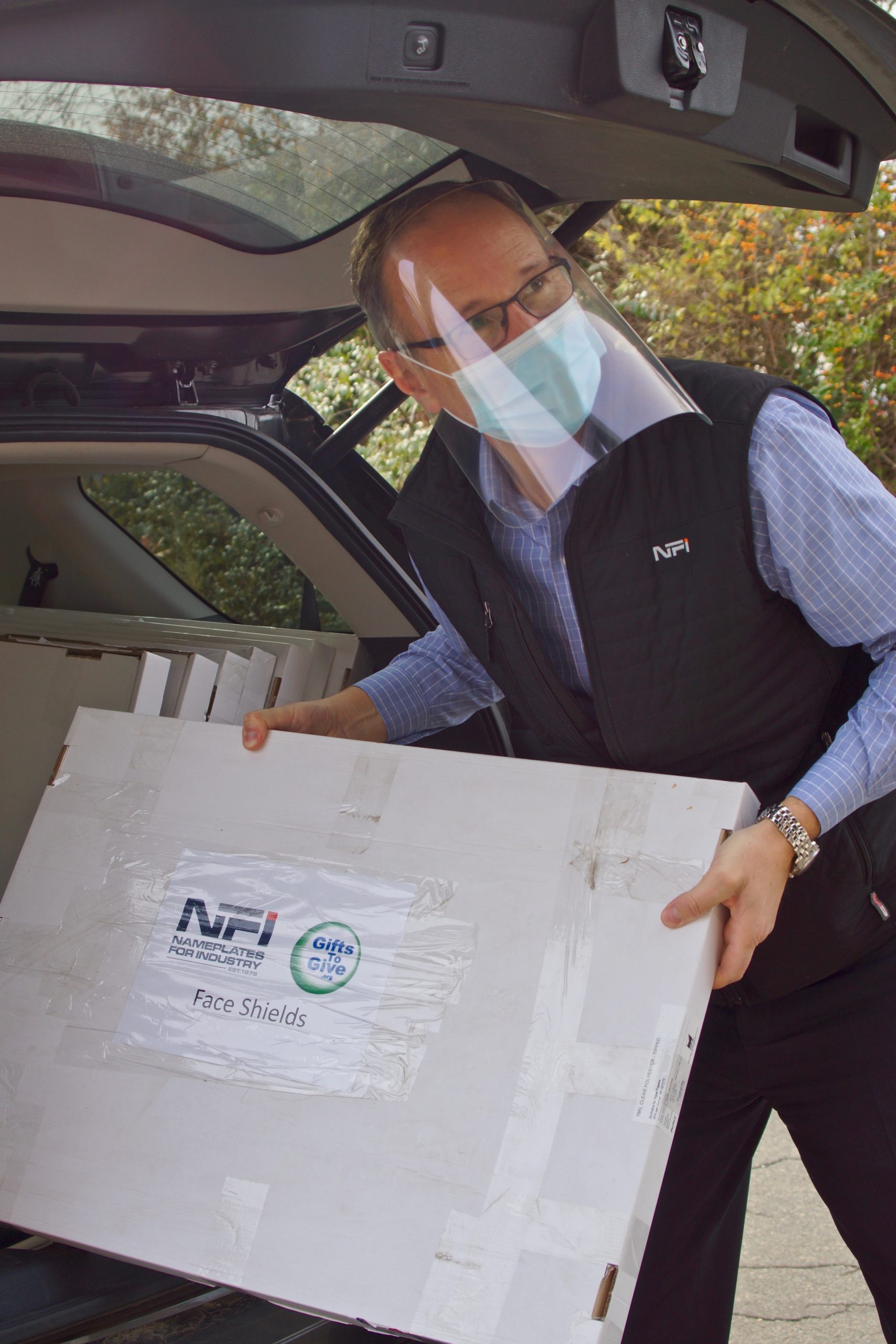 NFI Corp. and Design Mark Industries Donate 2,000 Protective Face Shields