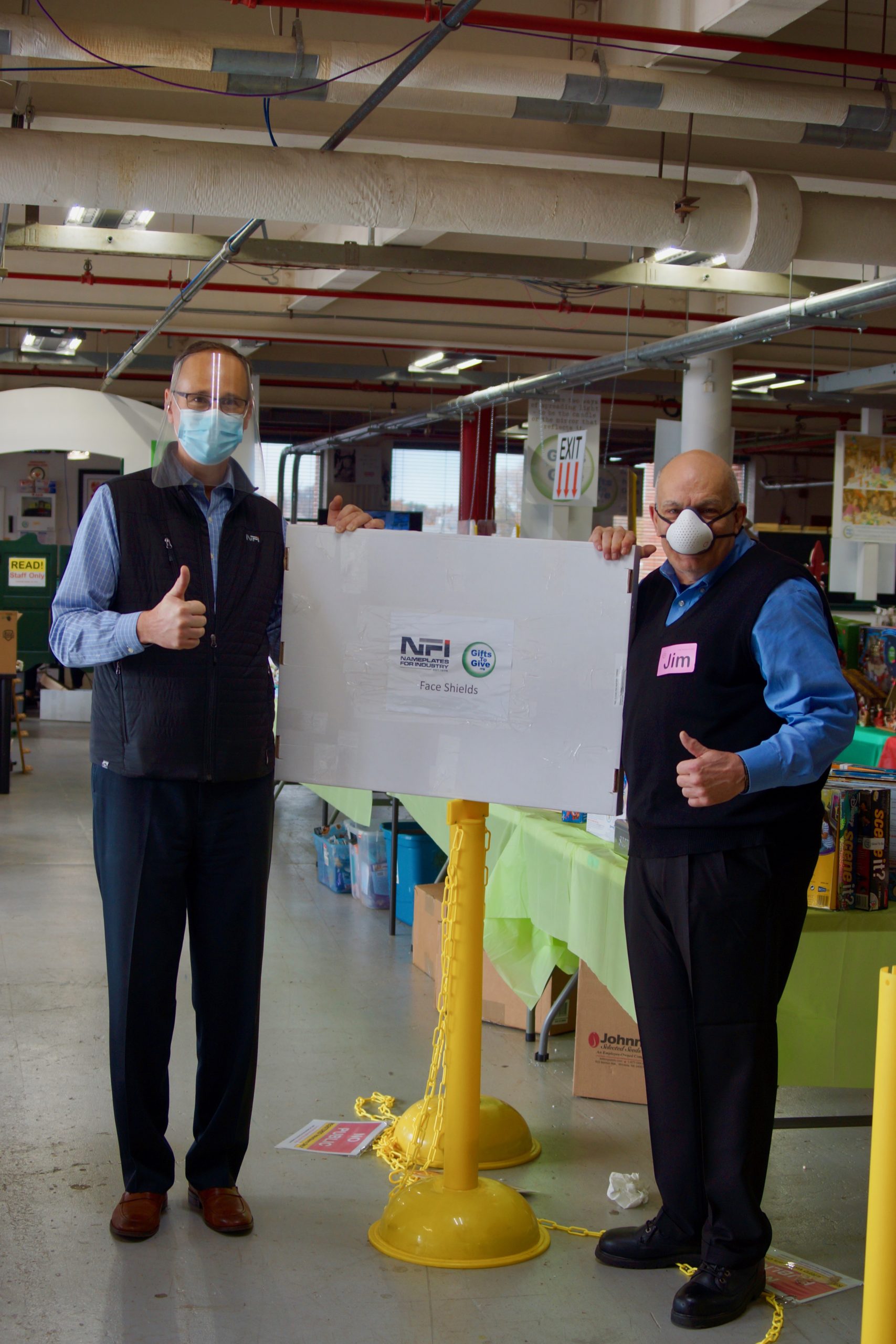 NFI Corp. and Design Mark Industries Donate 2,000 Protective Face Shields